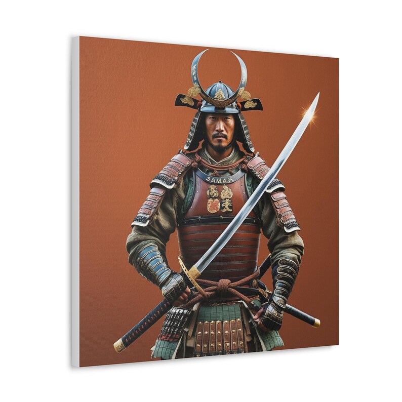 Samurai Solider Portrait/ Wall Art/ Home Wall Decor - Etsy