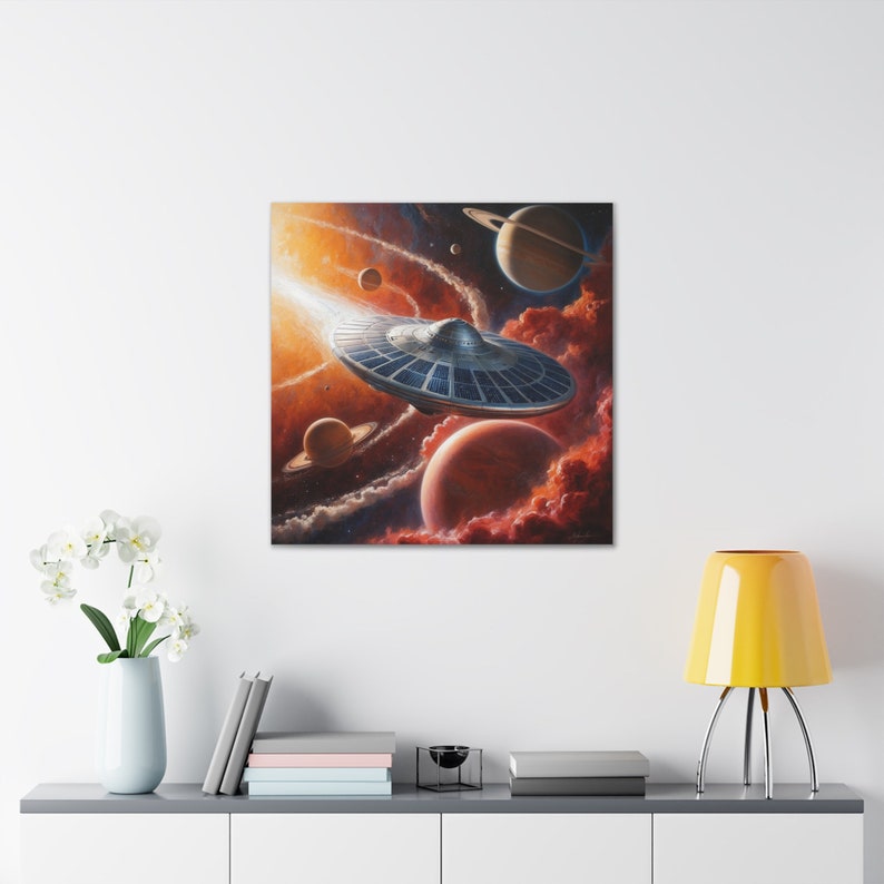 Vibrant Solar System Portrait/ Wall Art/ Home Wall Decor - Etsy