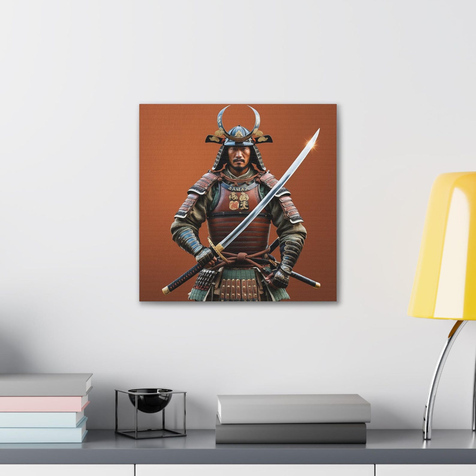 Samurai Solider Portrait/ Wall Art/ Home Wall Decor - Etsy