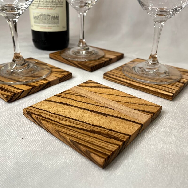 Wood Drink Coasters - Etsy