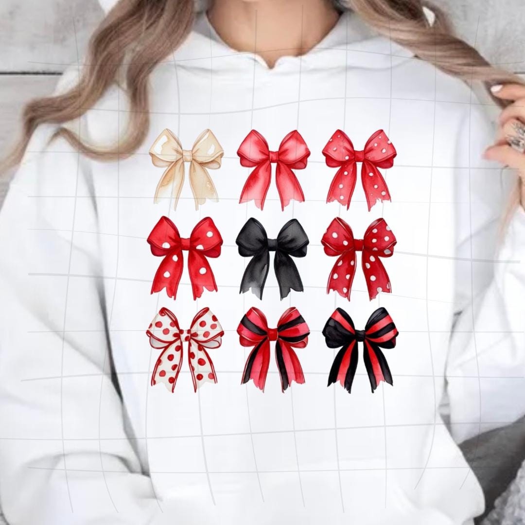 Coquette Bows PNG - Elegant Bows PNG - College Theme Designs - Black ...