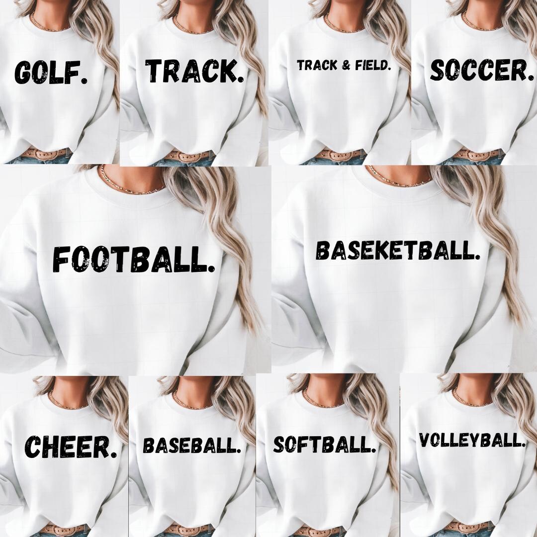 Distressed Typography Sports Design: PNG File (digital Download) - Etsy