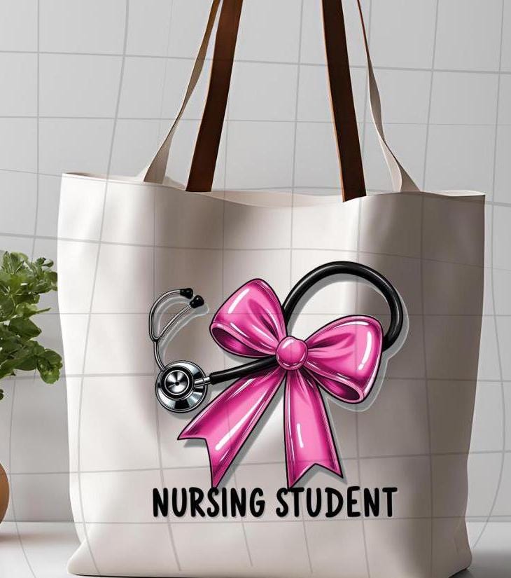Nursing Student PNG - Future Nurse - Nursing PNG - Pink Bow - Nurse ...