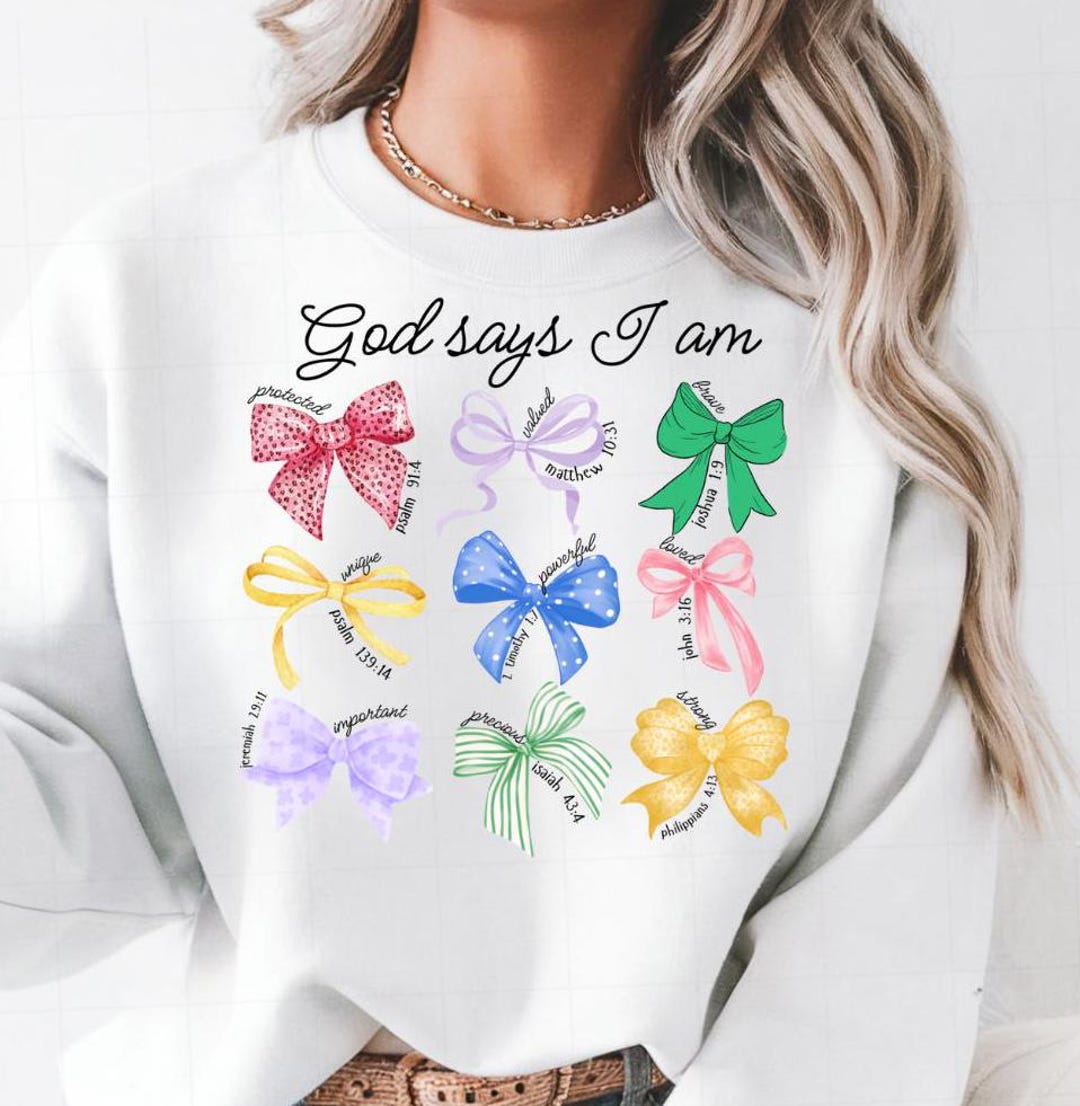 God Says I Am Coquette Png, Pink Coquette Bows Png, Jesus Valentine Png ...