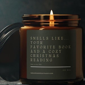 Your Favorite Book and a Cozy Christmas Reading , Candle Gift for ...