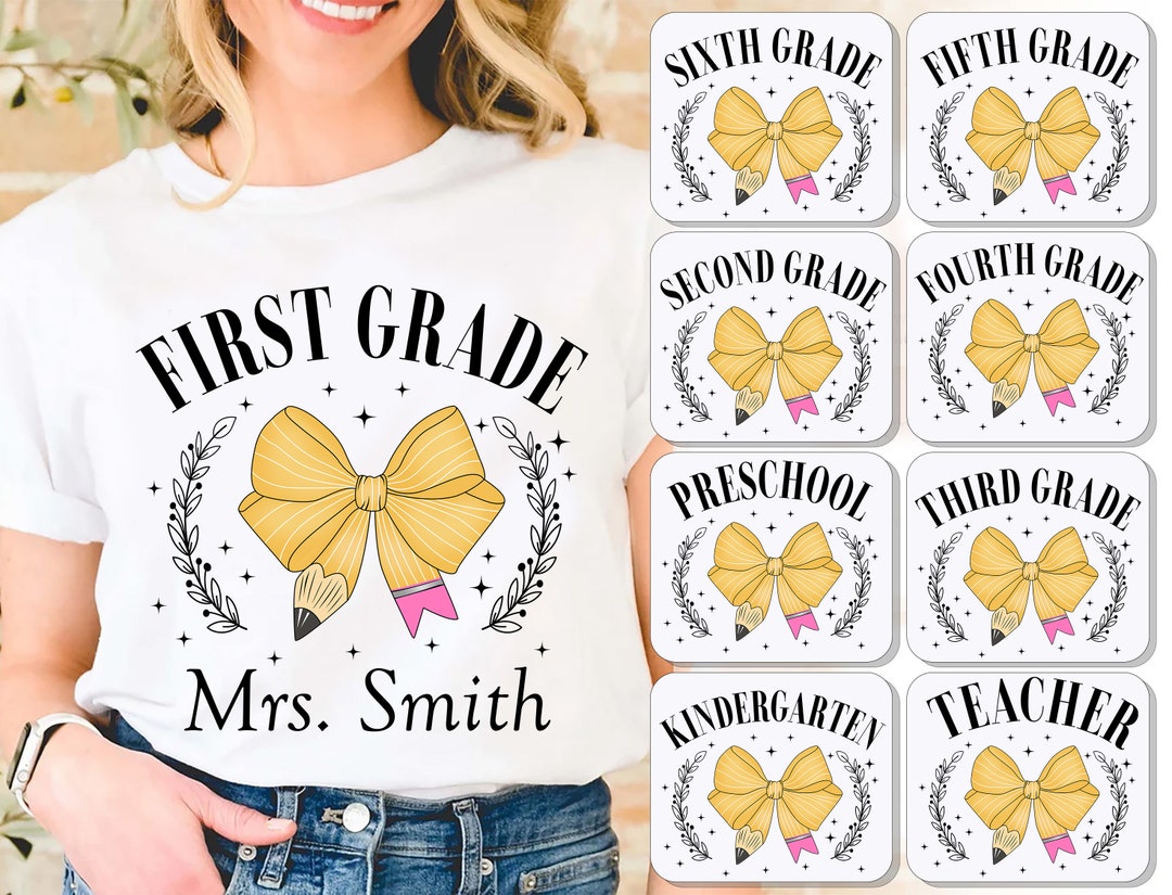 Teacher Coquette Pencil Bundle Png, First Grade Png,coquette Pencil Png ...