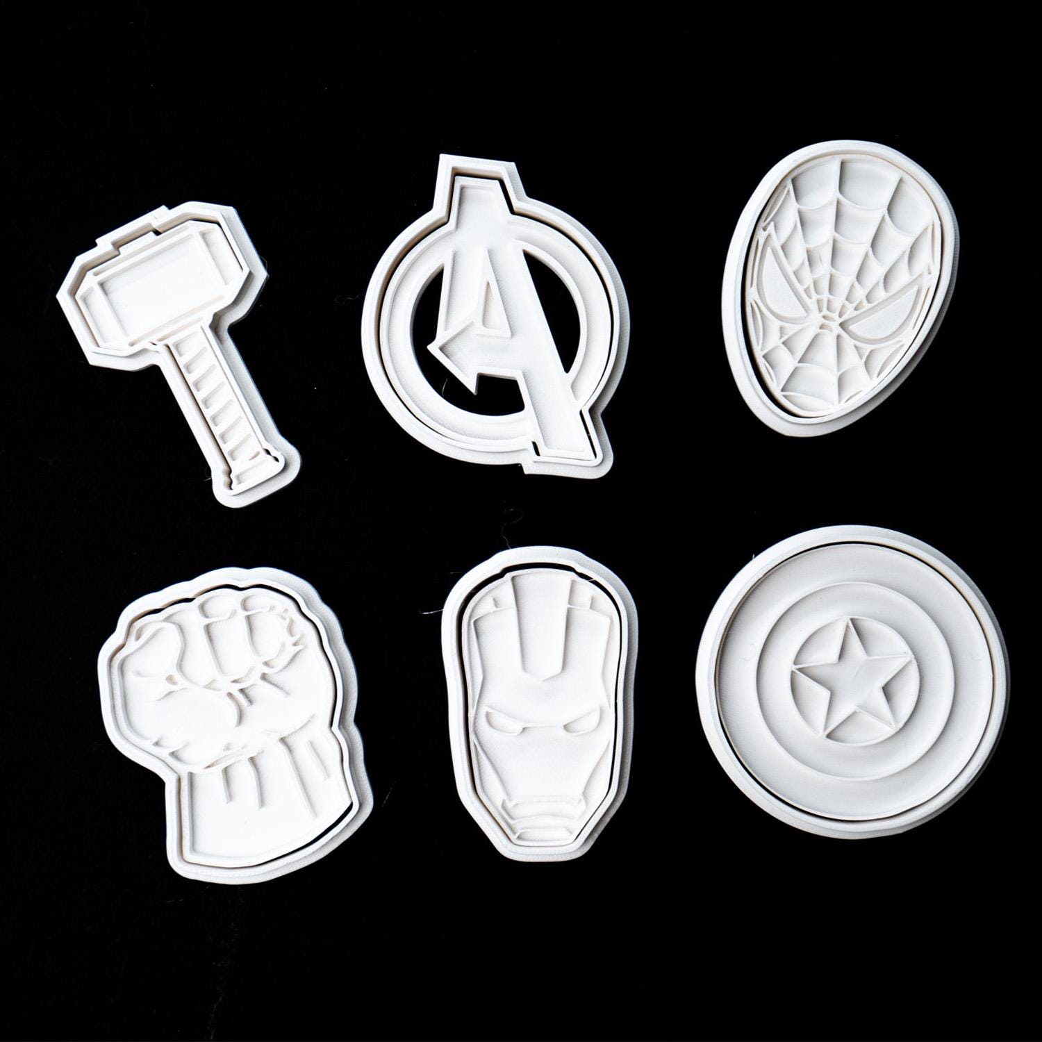 Avengers Cookie Cutter Set – Superhero-inspired Baking Tools for Themed ...