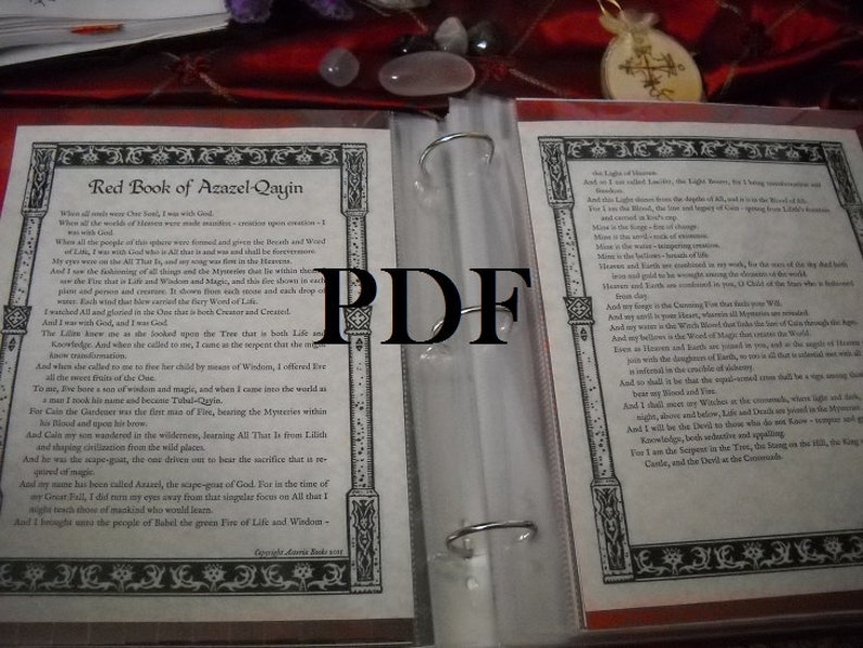 Liber Qayin BOS Sheets PDF Specialty Pack 3 Sheets Book of Shadows ...