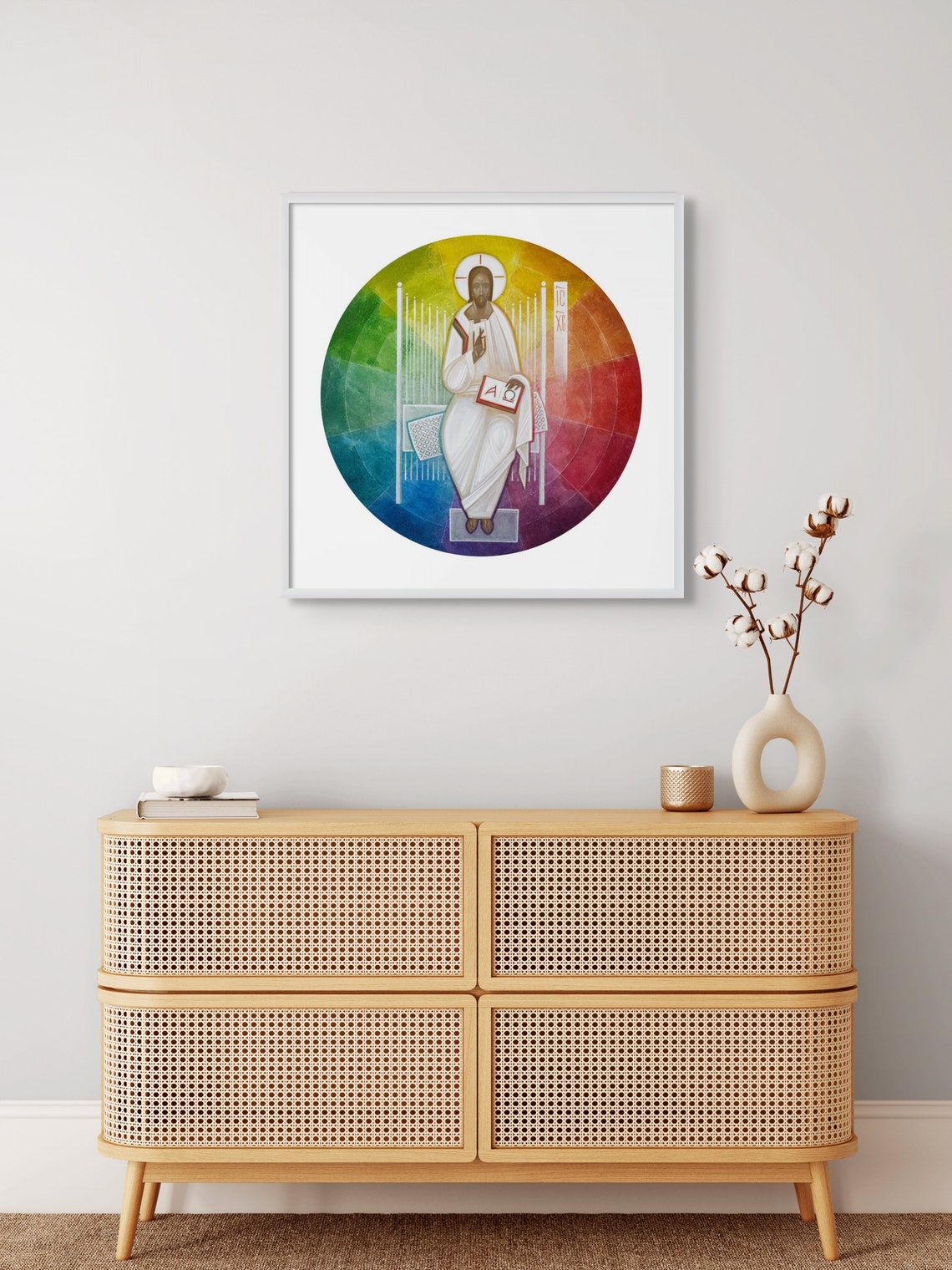 Light of the World (jesus Christ Pantocrator), Framed Giclee Print of ...