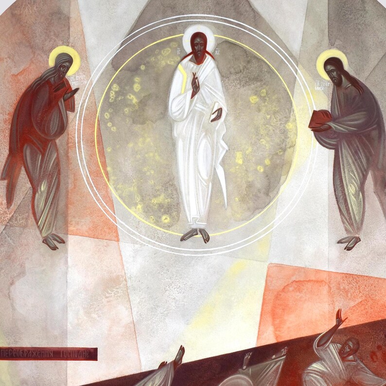 Transfiguration of Jesus Christ - Modern Christian Icon Art, Giclee ...