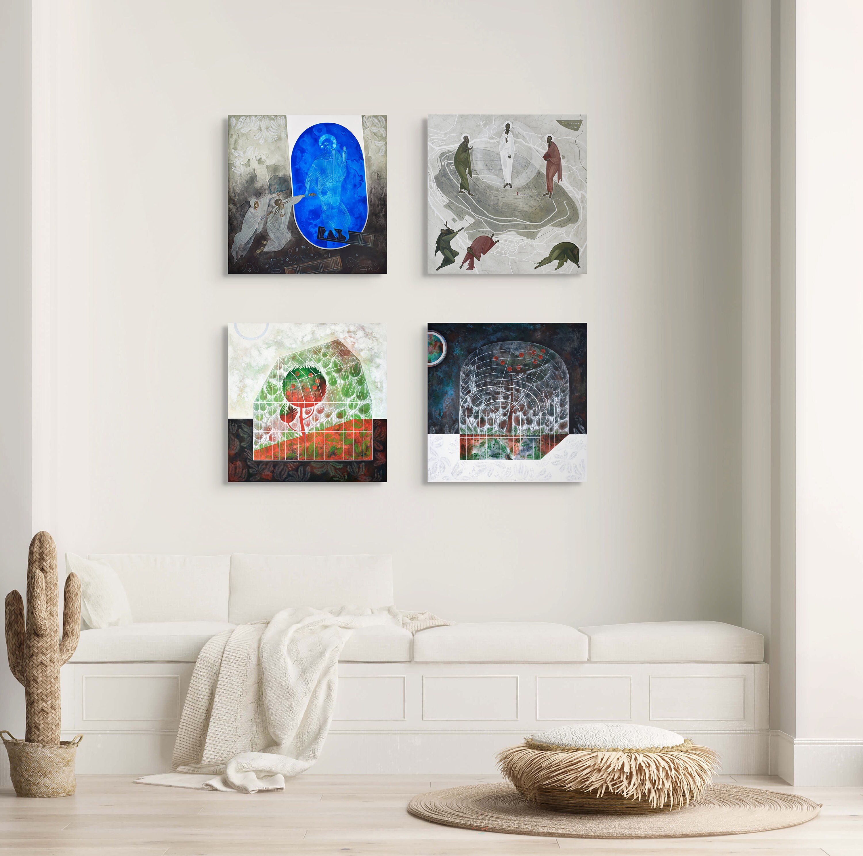 Transfiguration of Jesus Christ, Art Print on Canvas - Modern Christian ...