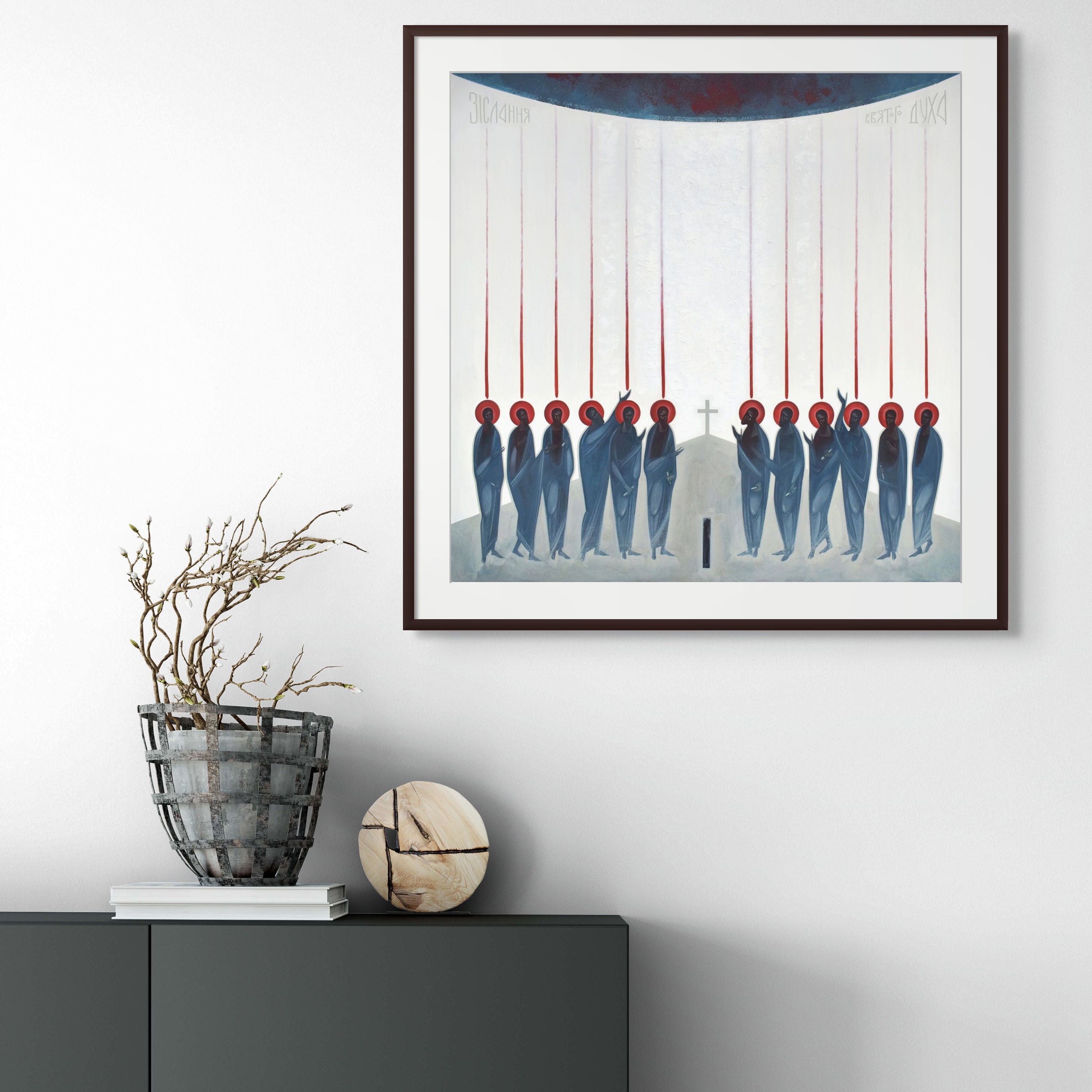The Pentecost the Descent of Holy Spirit, Framed Giclee Print on ...