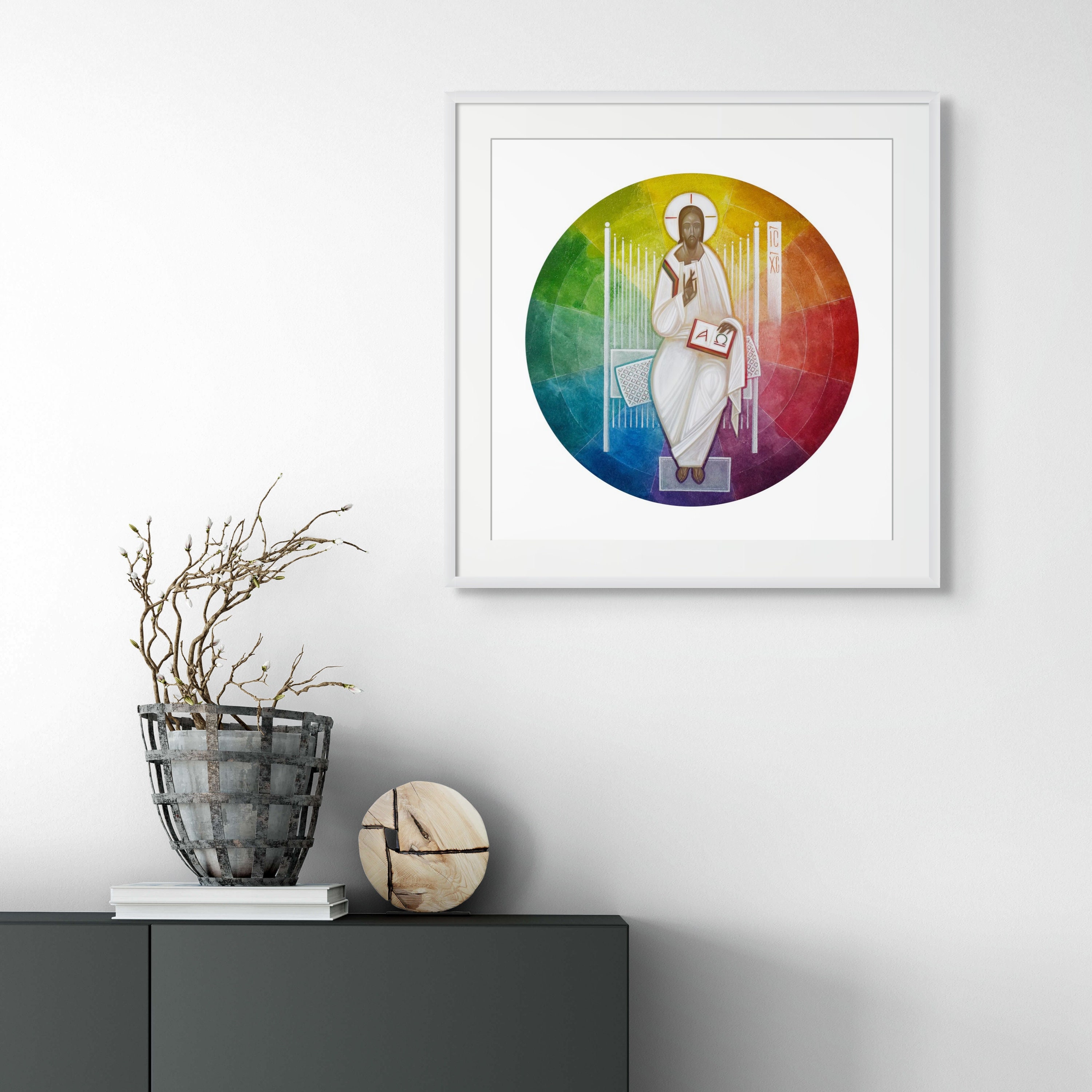 Light of the World (jesus Christ Pantocrator), Framed Giclee Print of ...