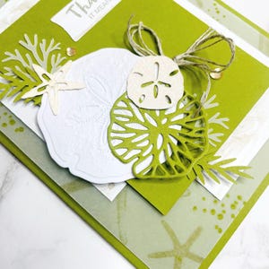 Thank You Beach Ocean Themed Handmade Greeting Card - Etsy