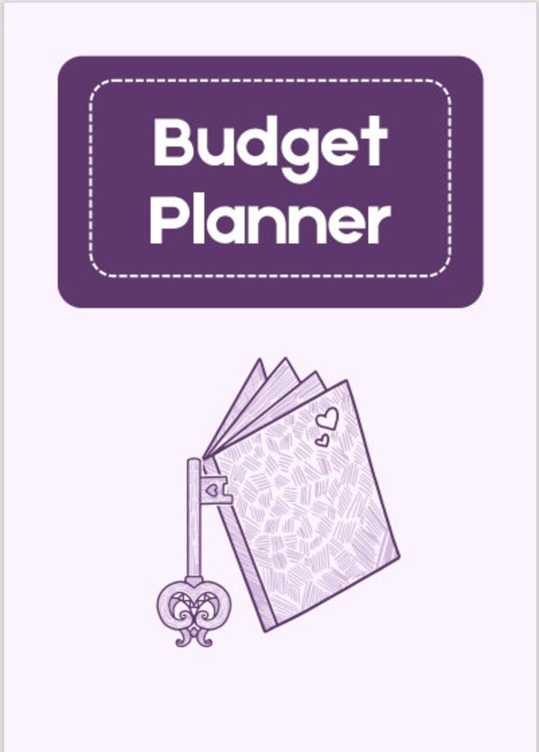 Purple Aesthetic Budget Planner - Etsy
