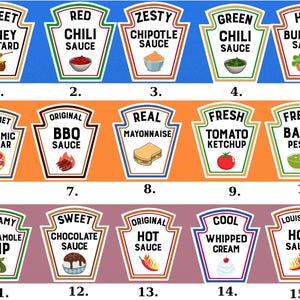 Group Condiments Shirts, Matching Condiment Costume Party Shirt ...