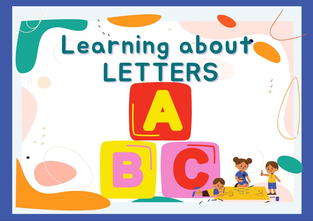 Lets Learn the Alphabet - Etsy