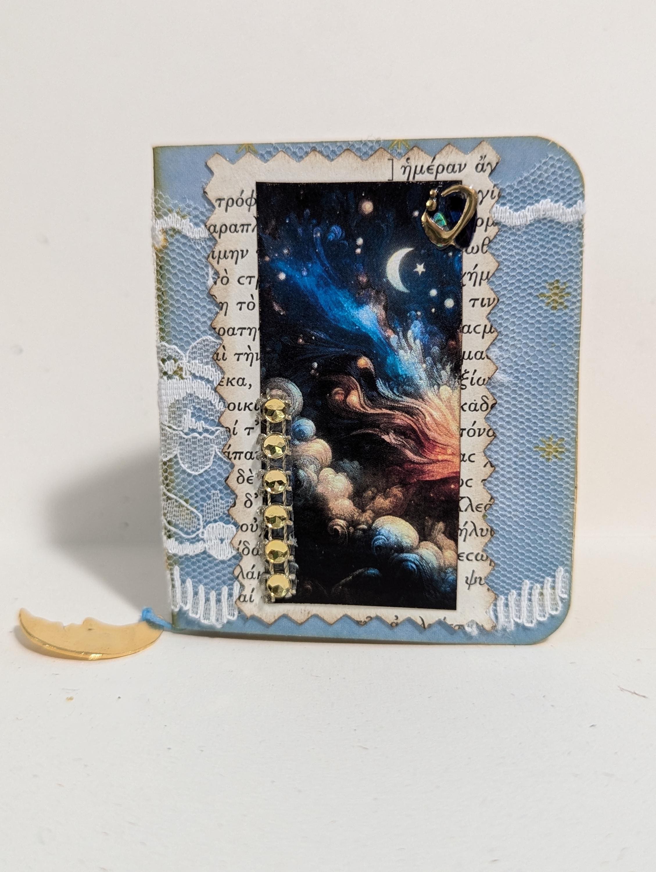 Handmade Origami Box With 4 Mini Junk Journals Unique Gift for Journal ...