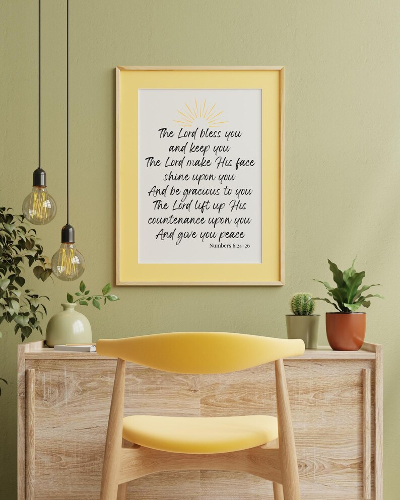 Numbers 6:24-26, the Lord Bless You and Keep You, Let His Face Shine ...