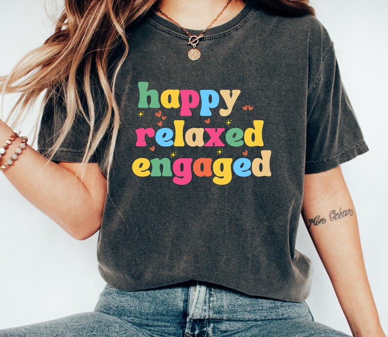 Happy Relaxed Engaged Shirt: ABA Philosophy Tee - Etsy