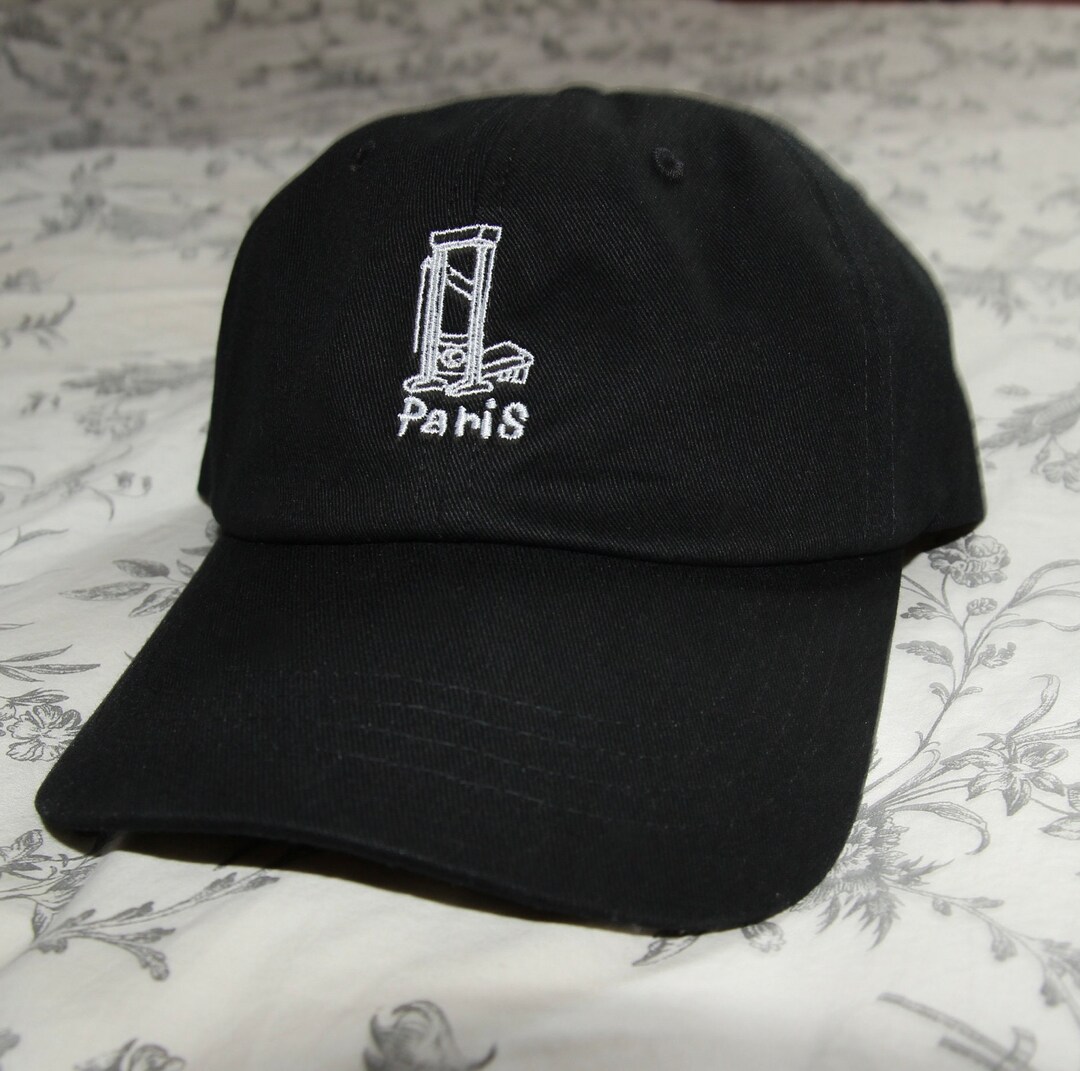 Guillotine Dad Hat, Paris Hat, Embroidered Hat, French Revolution ...