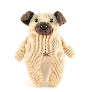 Wasabi the Gregarious Pug Knitting Pattern Pdf INSTANT DOWNLOAD - Etsy
