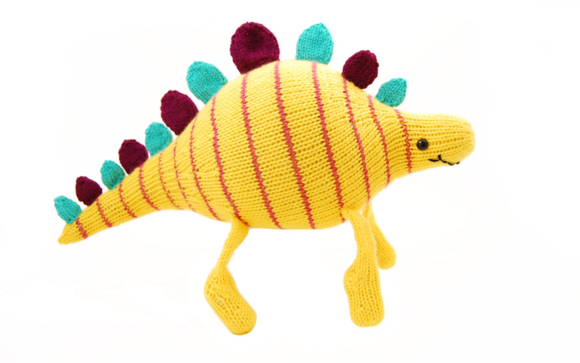 Sherman the Square Dancing Stegosaurus Knitting Pattern Pdf INSTANT ...