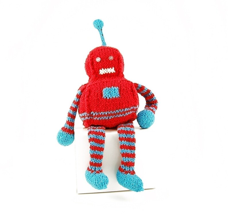 Robbie the Radiant Robot Knitting Pattern Pdf INSTANT DOWNLOAD | Etsy