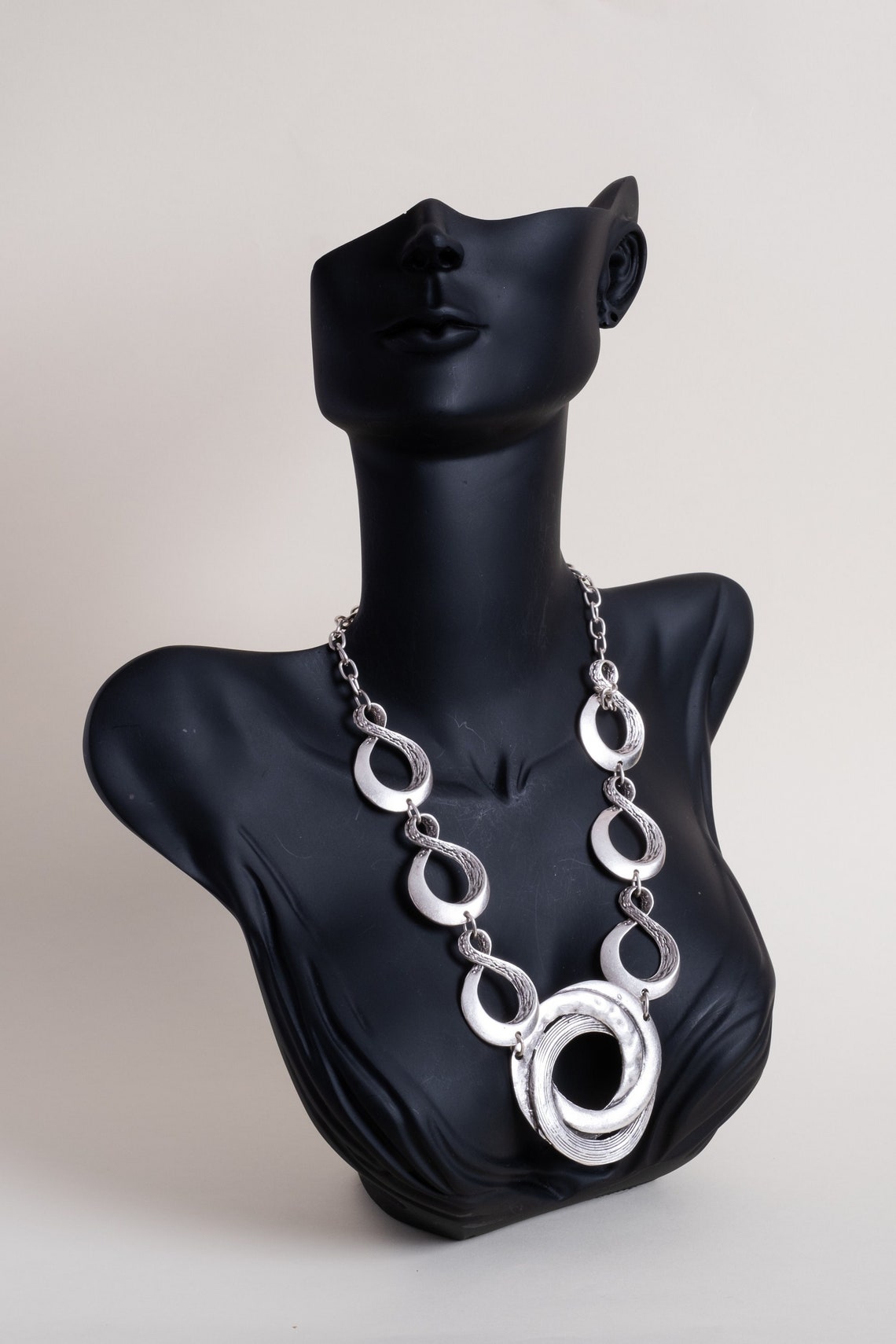 Handcrafted Silver Necklace Elegant Statement Necklace, Boho Jewelry ...