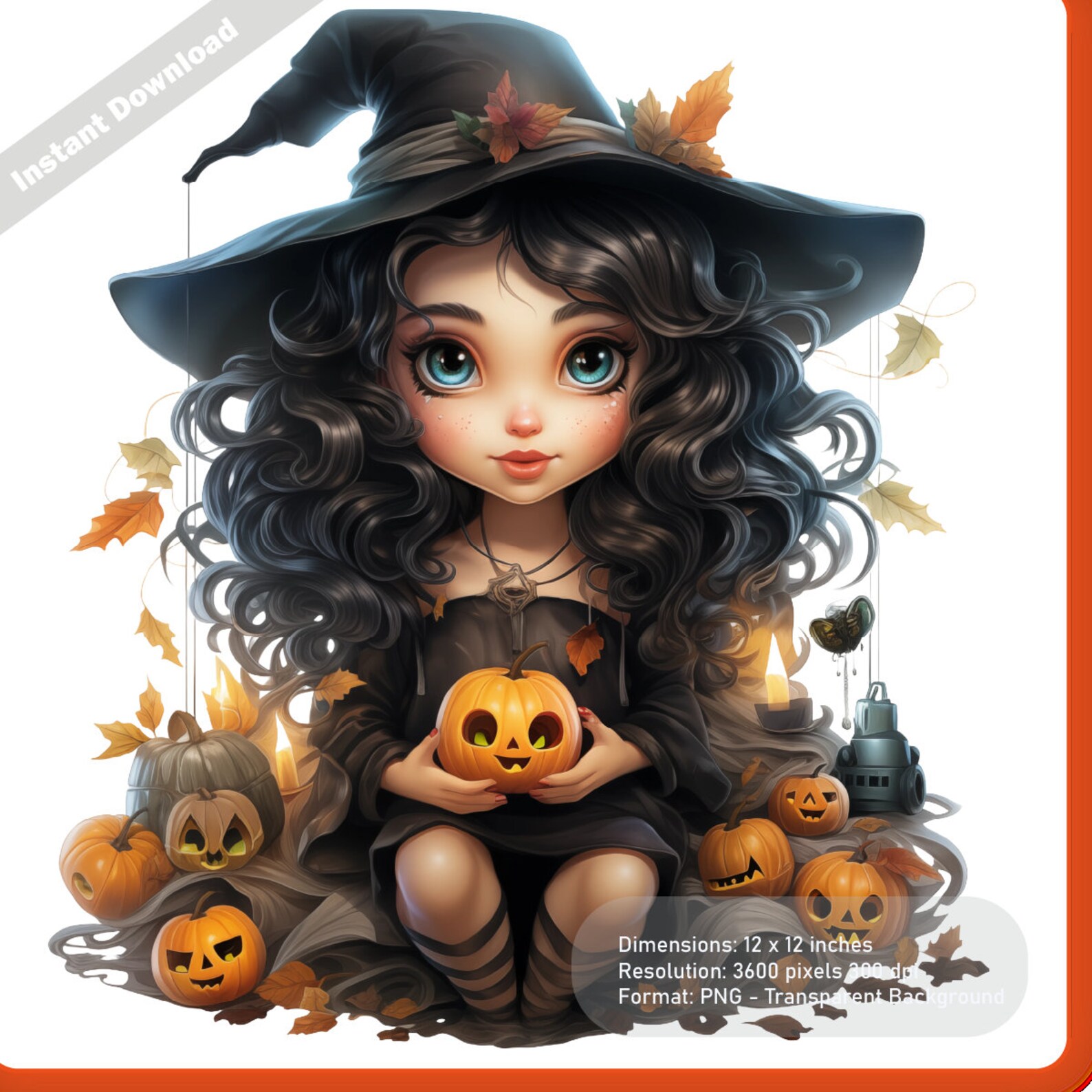 Lady Halloween Concept Art Splash Watercolor PNG Aesthetic Clipart DIY ...