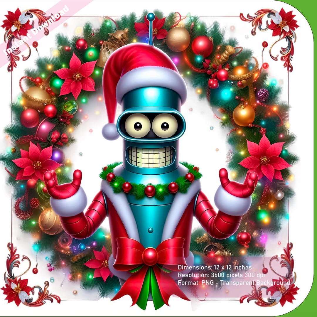 Bender Wreath Christmas PNG Fantasy Watercolor Aesthetic Clipart DIY ...