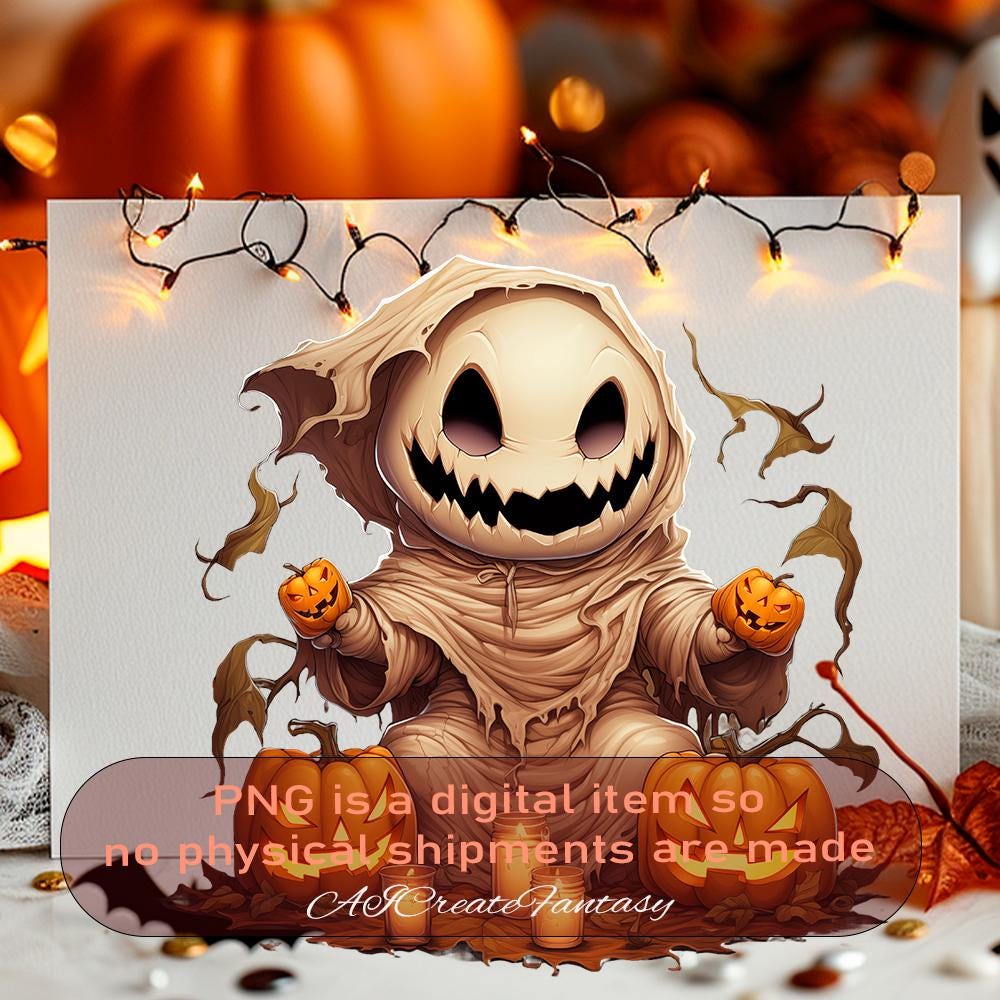 Oogie Boogie Halloween Color Fantasy Watercolor PNG Aesthetic Clipart ...