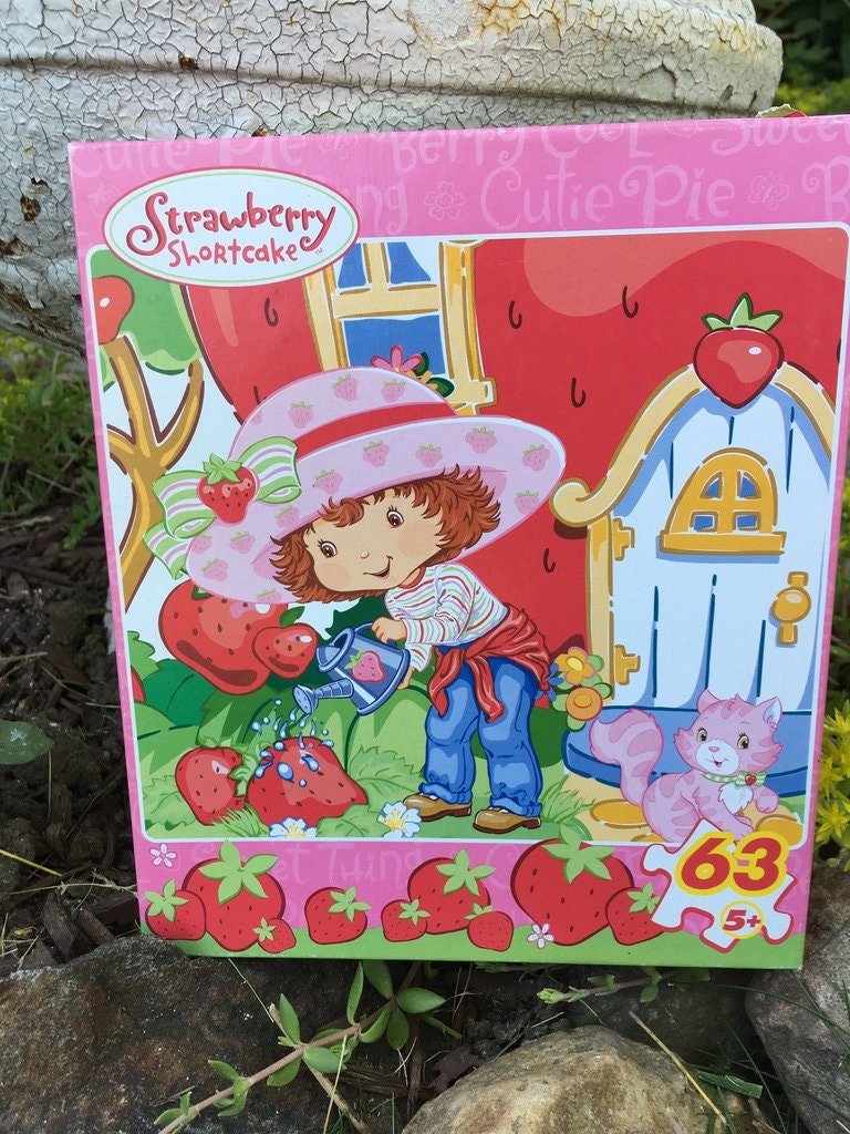 Strawberry shortcake jigsaw puzzle 63 large easy pieces | Etsy