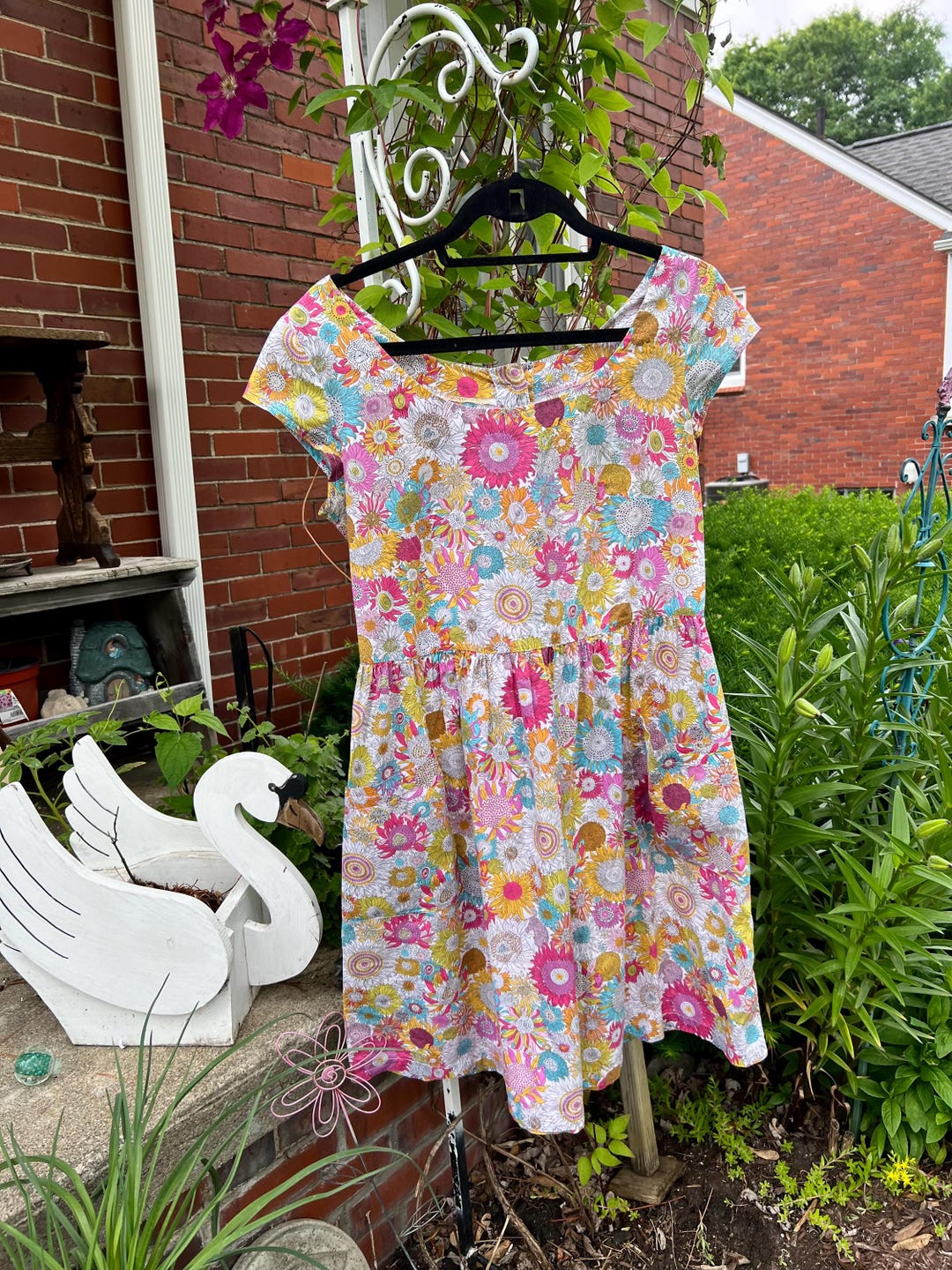 Liberty Art Fabric Dress, Soft Flowered Cotton, Vintage Liberty Dress ...