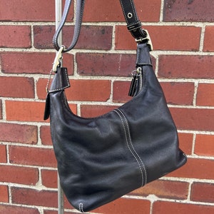 Vintage Black Coach Legacy Hobo Bag, Vintage Coach Bag, Coach Shoulder ...