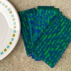 Mikasa Luncheon Set, Blue Cups and Flowered Plates, Cerra Stone Donna ...