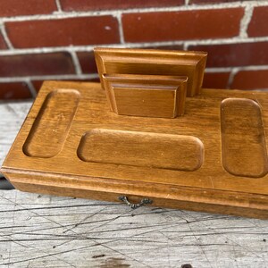 Dresser Valet, MCM Nightstand Valet, Wood Dresser Tray, Desk Decor ...