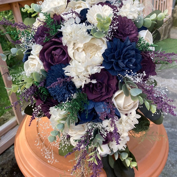 Plum Wedding Bouquet - Etsy