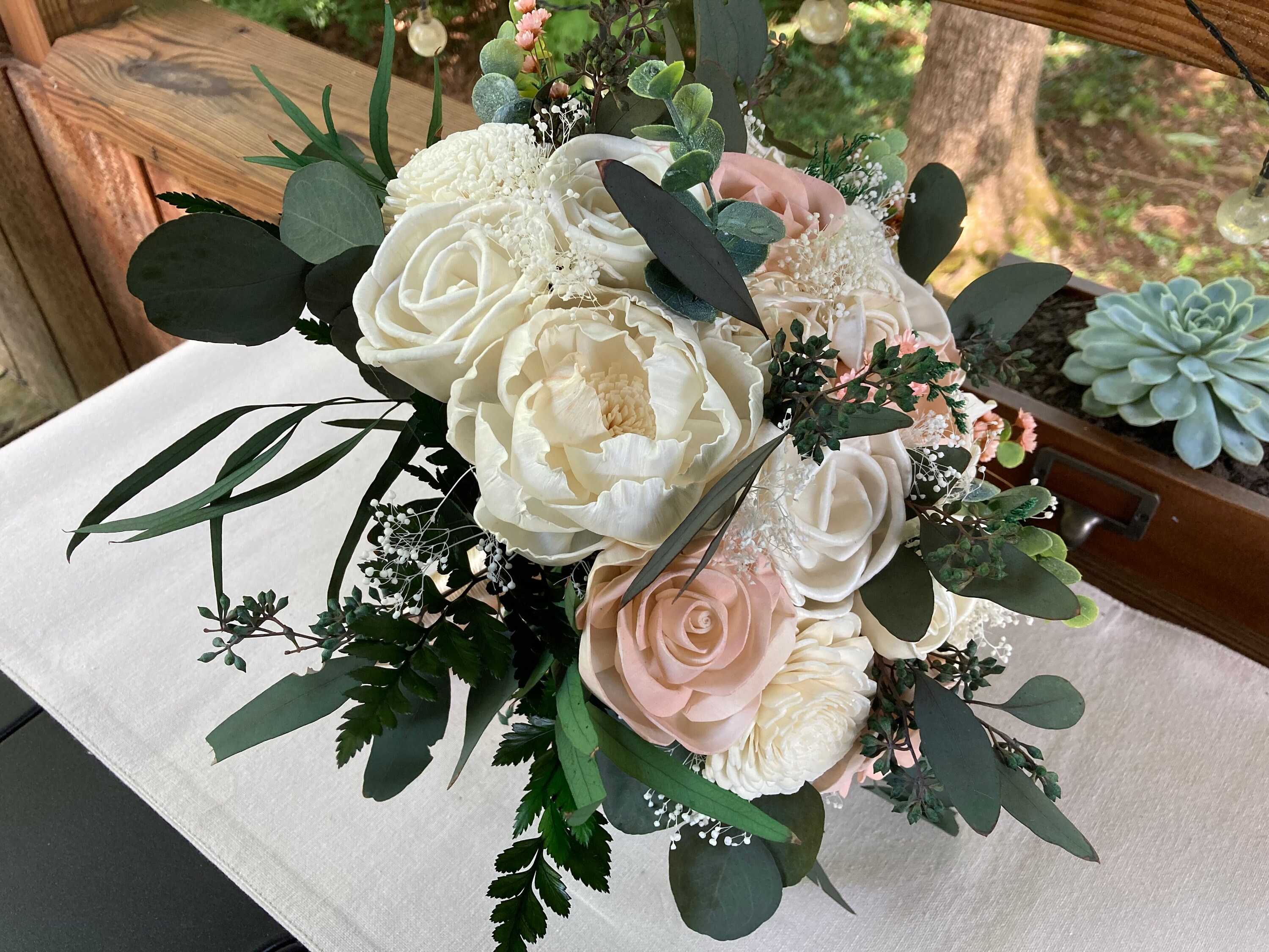 Seeded Eucalyptus Wedding Bouquet
