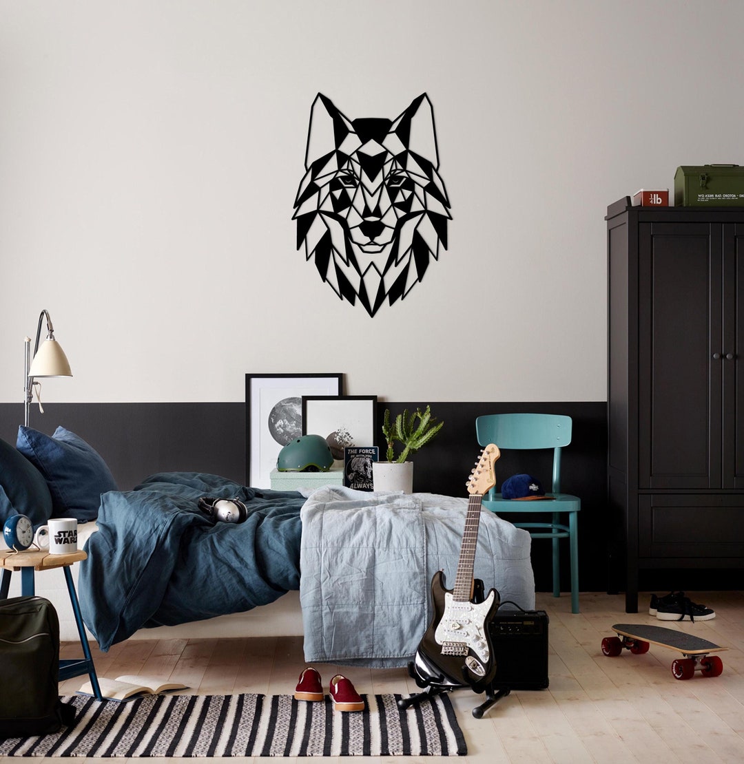 Wolf Metal Wall Art, Black Wolf Metal Wall Art, Wolf, Wolf Art, Wolf ...