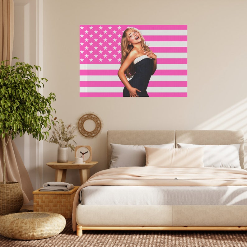 Sabrina Carpenter Flag Short N Sweet Tour, Gifts for Her, Music Lovers ...