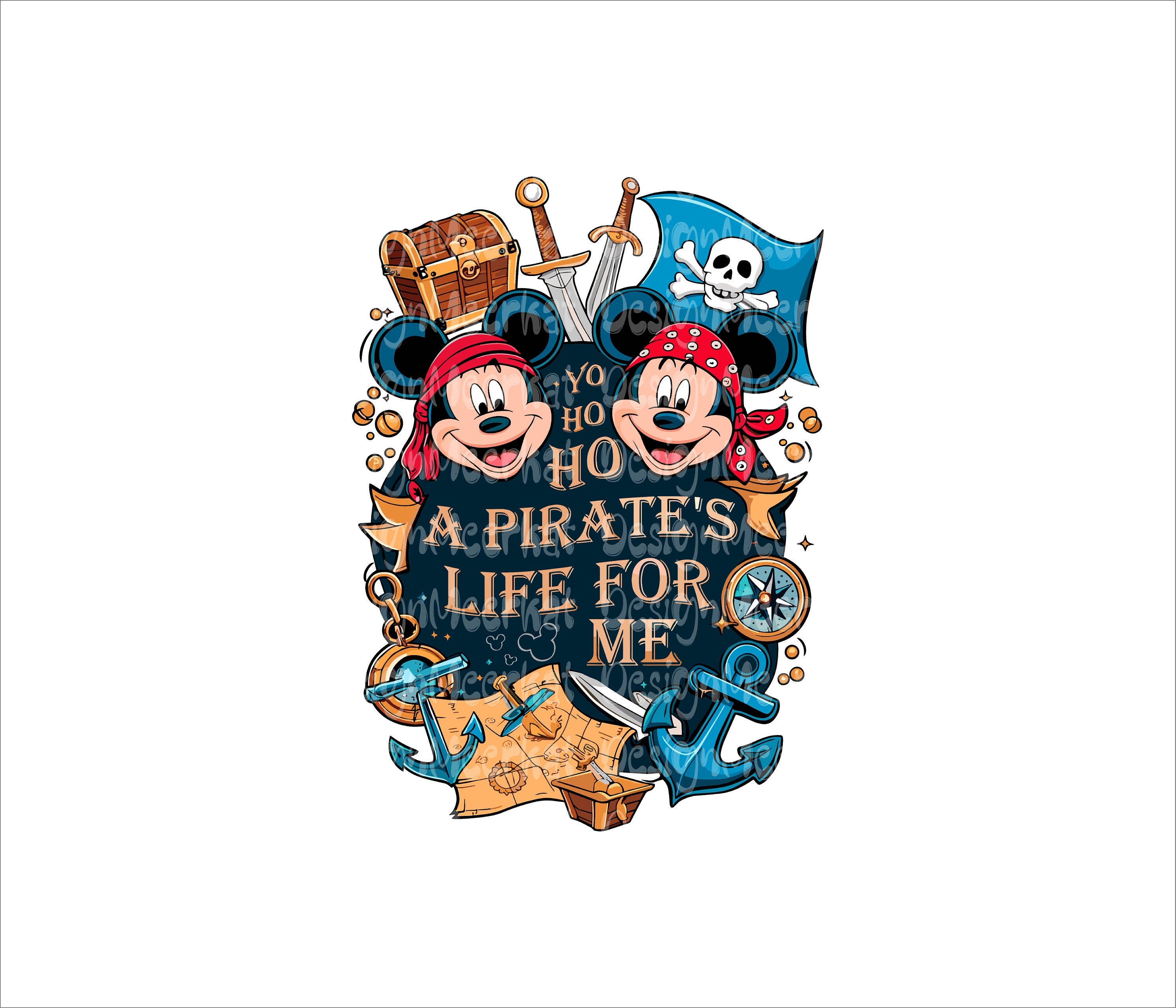 Yo Ho Yo Ho Pirate's Life for Me Png, Mouse Pirate Png, Cruise Trip Png ...