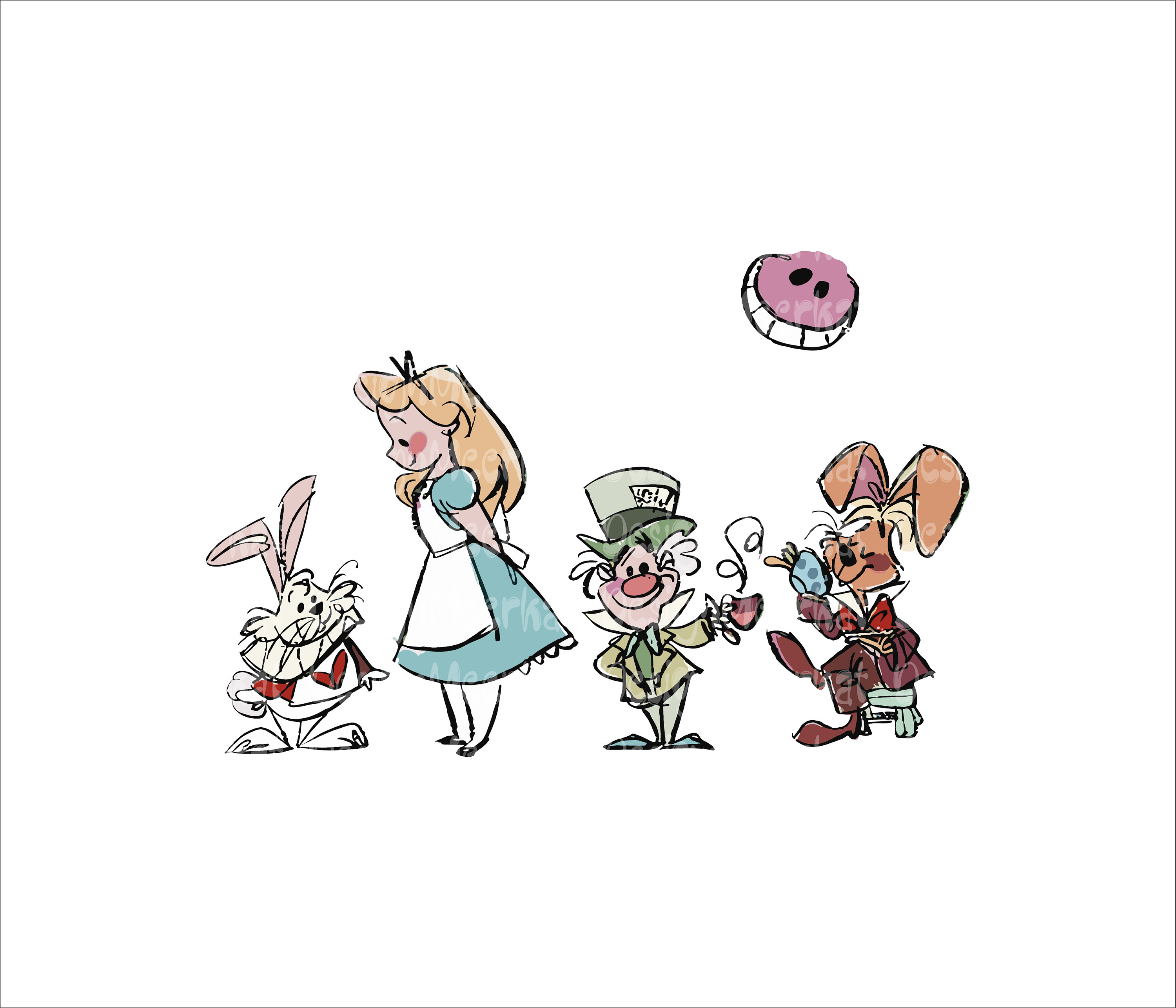 Retro Alicia en el País de las Maravillas Png, Alicia en el País de las ...