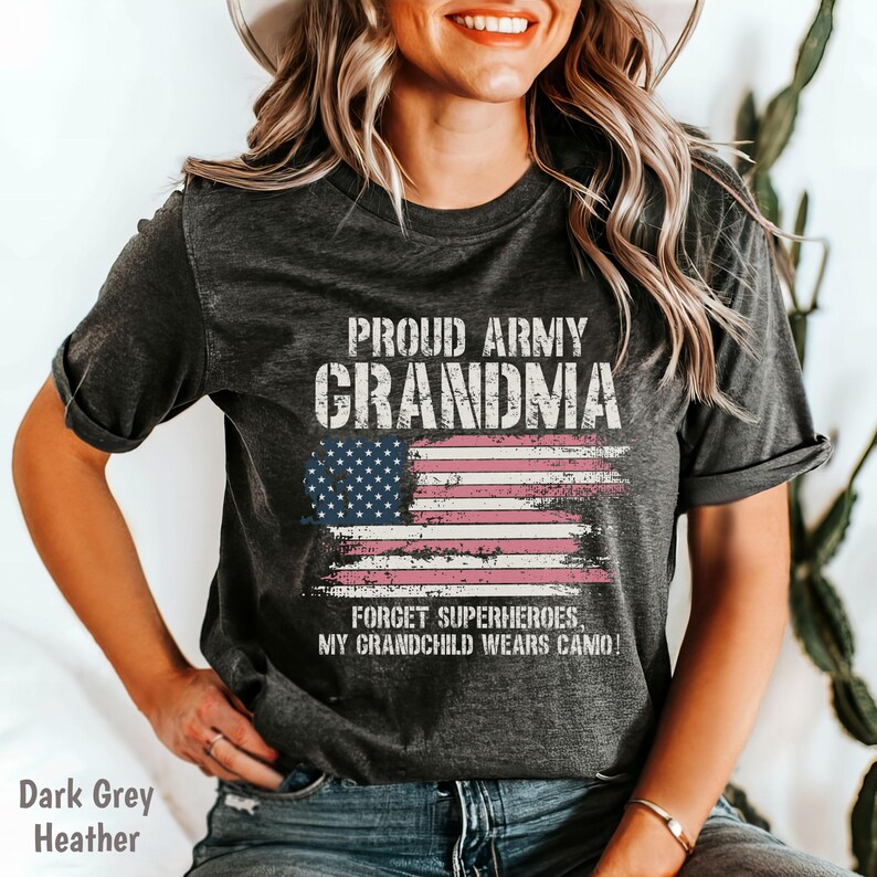 Proud Army Grandma Shirt, Veterans Day Shirt, Deployment Shirt ...