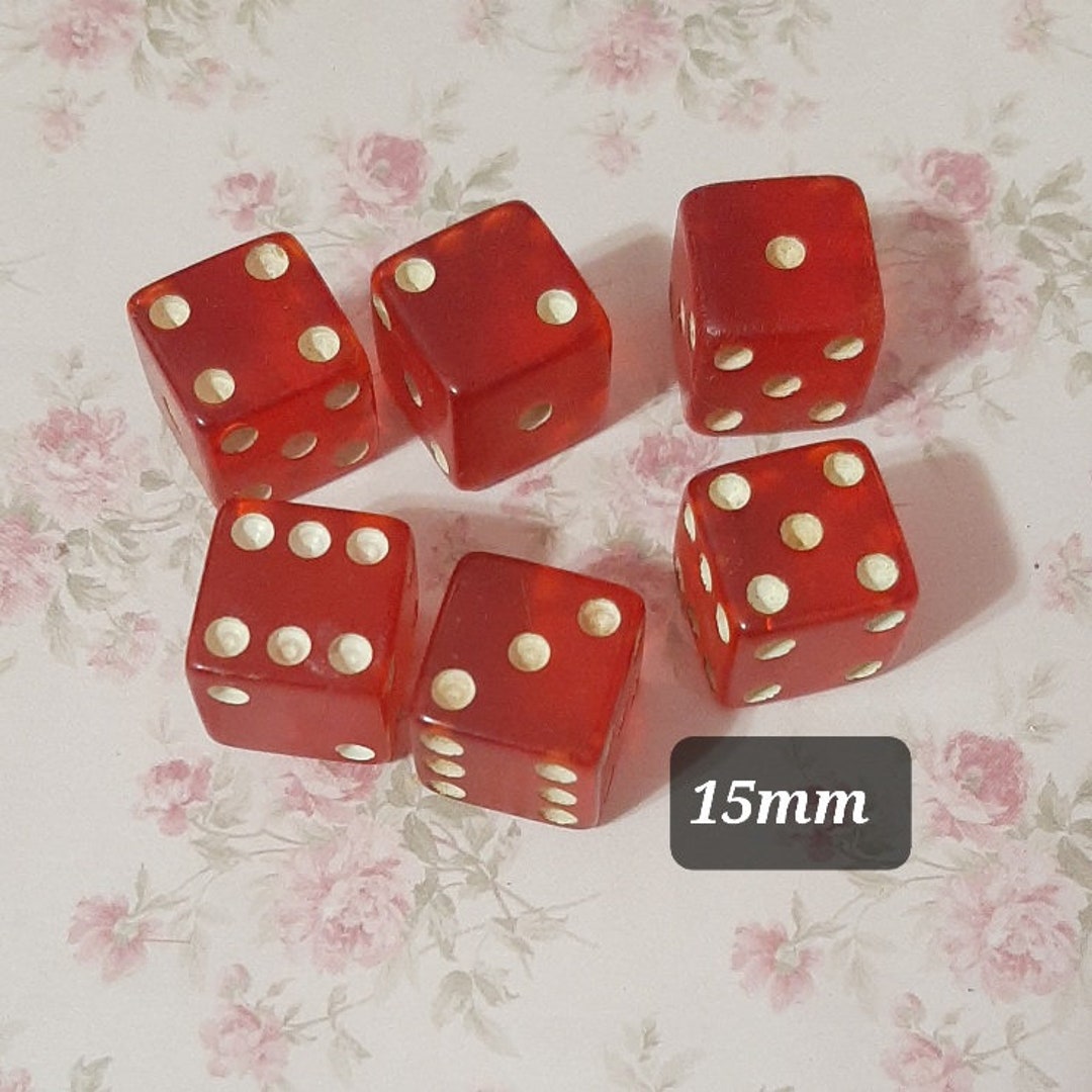 Red Bakelite Dice - Etsy