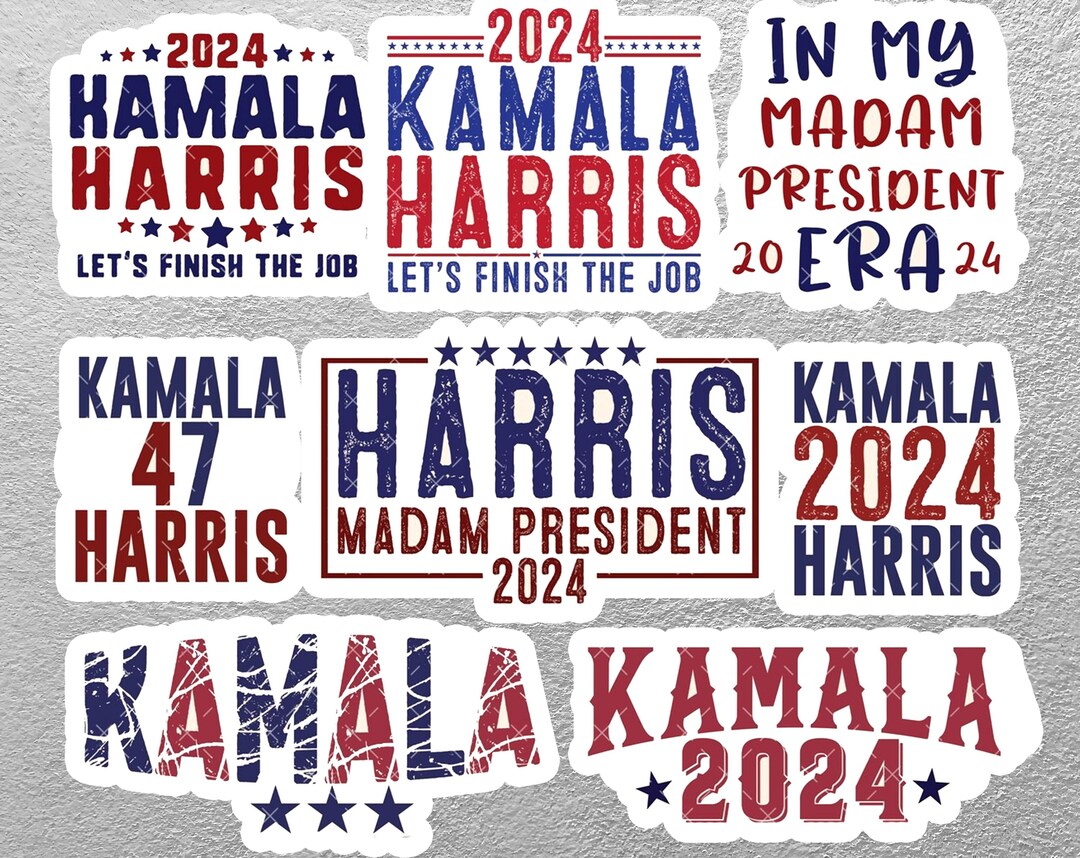 Kamala Harris Sticker, Harris for President Sticker, Madam President ...