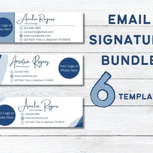 Email Signature Bundle, Gmail Signature, Custom Signature Design ...
