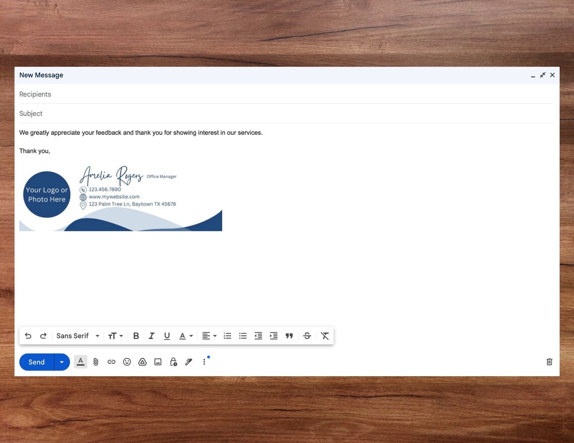 Email Signature Bundle, Gmail Signature, Custom Signature Design ...