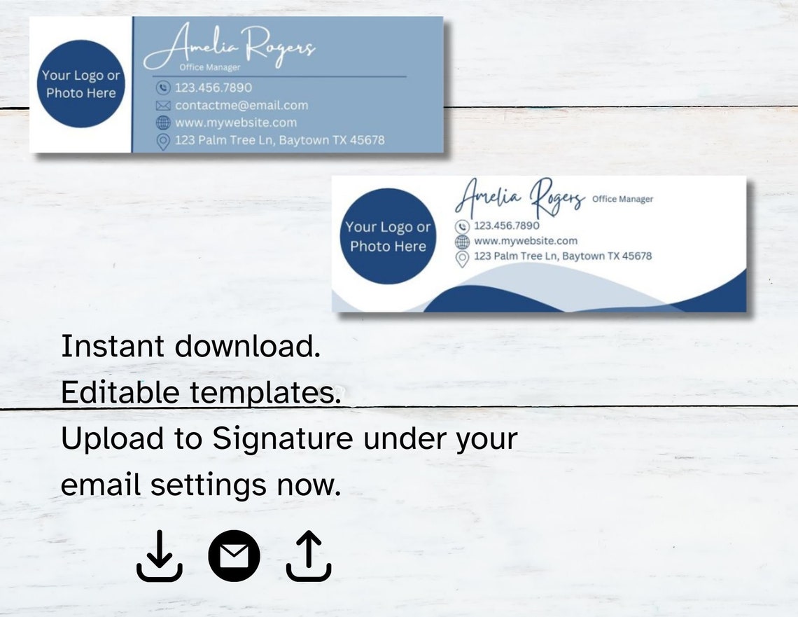 Email Signature Bundle, Gmail Signature, Custom Signature Design ...