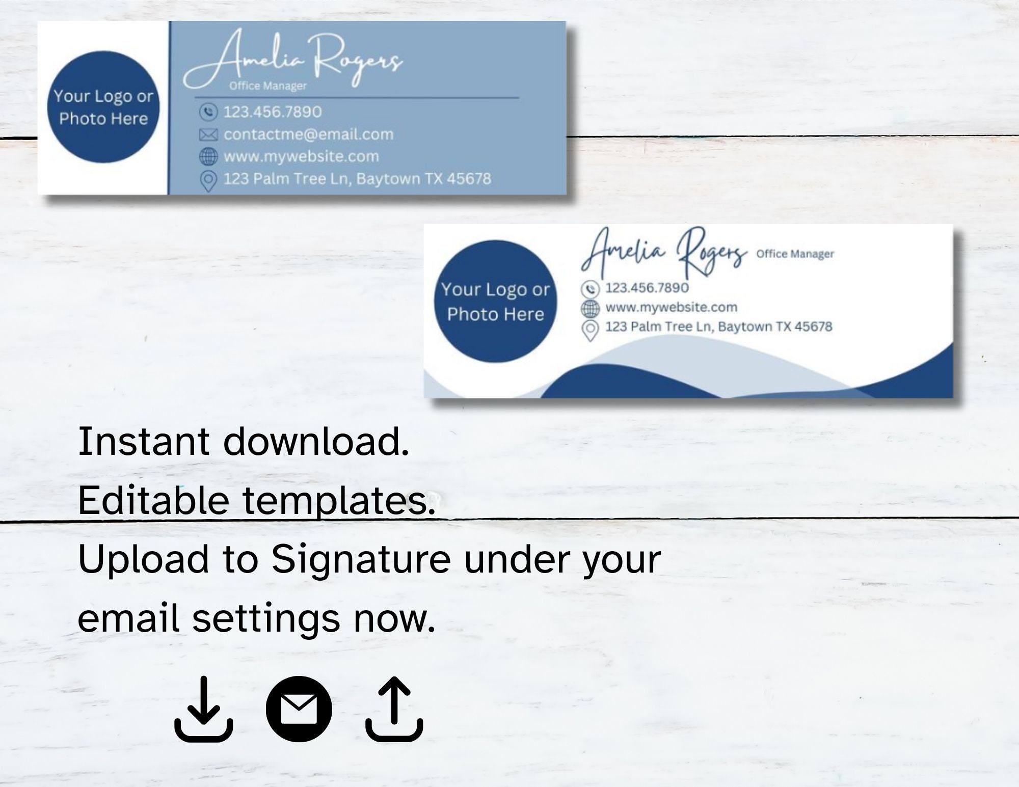 Email Signature Bundle, Gmail Signature, Custom Signature Design ...
